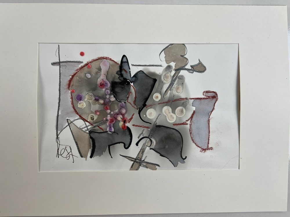 Alfons J. Keller (1924 -2003) Abstrakte Gemälde Handsigniert (Gebraucht) in Neuhausen am ...