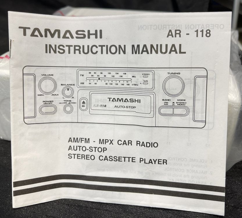 Autoradio Cassette Tamashi Ar-118 (Gebraucht) in Oftringen für CHF 15 – mit Lieferung auf ...