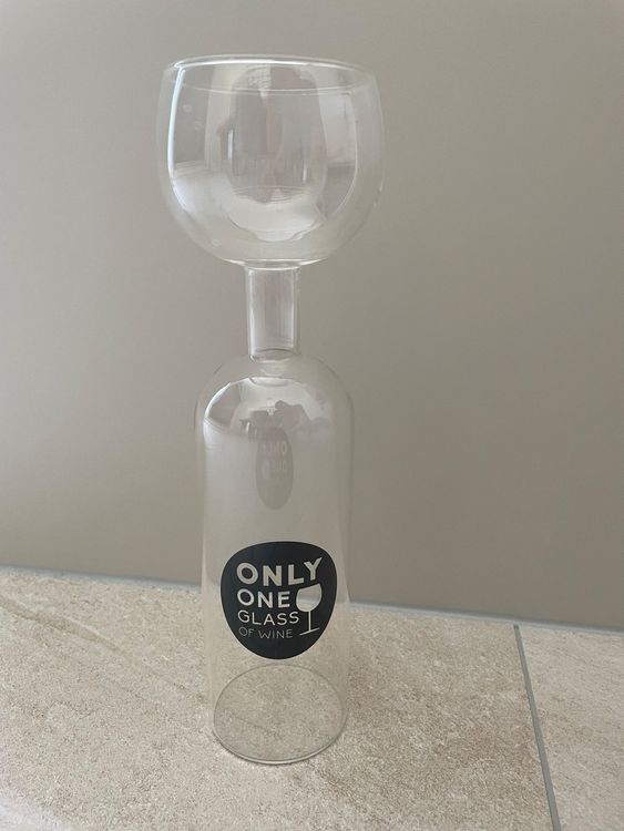 Weinglas „Only one glass of Wine“ | Kaufen auf Ricardo
