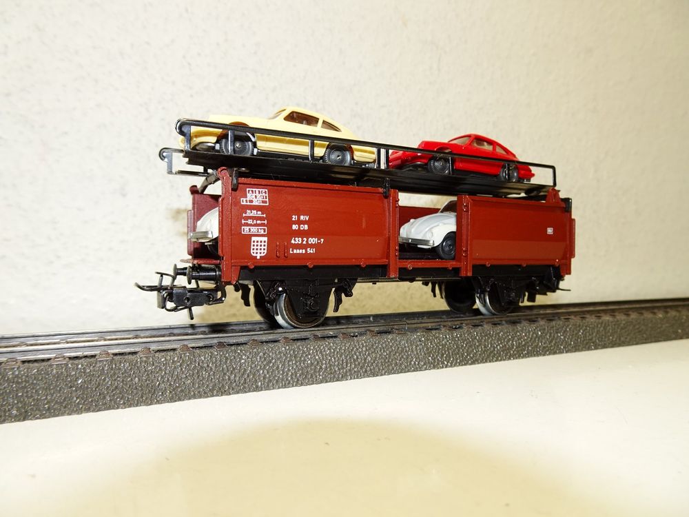 Märklin Güterwagen Autotransport DB 001-7 Wiking HO 4613 (Neu (gemäss ...