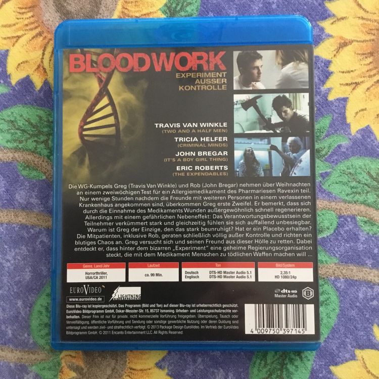 📀 Blood Work Blu Ray 📀 (Neu (gemäss Beschreibung)) in Blauen für CHF 8. ...