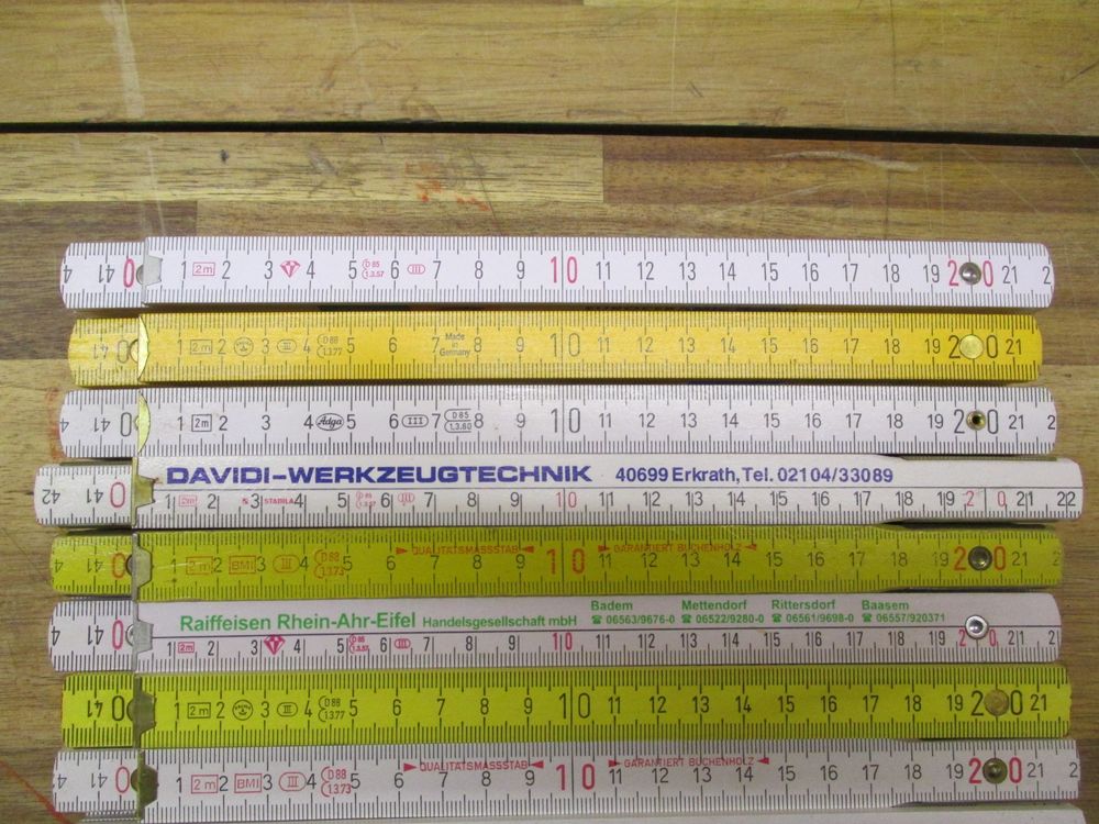 15 Stk. Doppelmeter Zollstock 2 Meter | Kaufen auf Ricardo