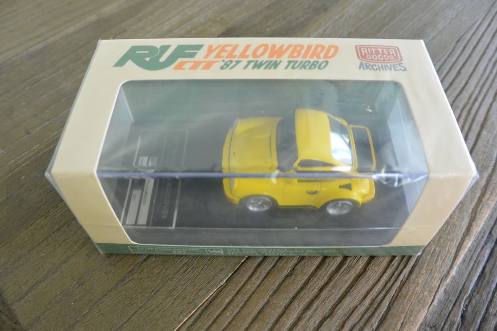 RITTER GOODS RUF CTR YELLOW BIRD / PORSCHE 911 1987 1:43 (Neu und ...