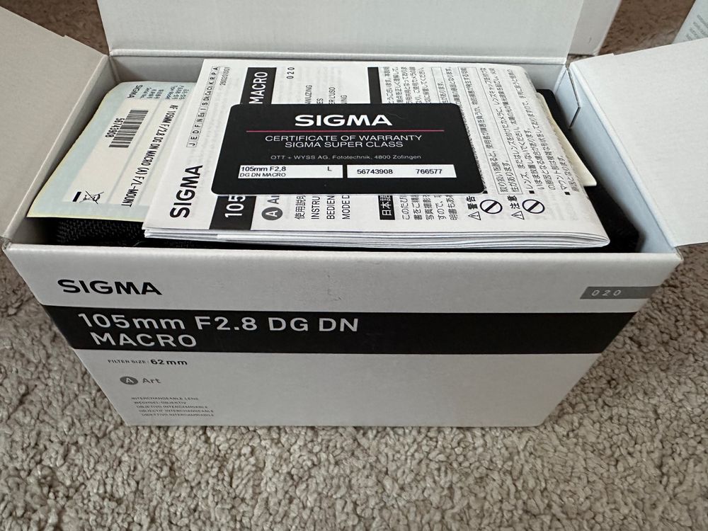 Sigma 105mm f2.8 Macro DG DN Art für den L-Mount (Gebraucht) in ...