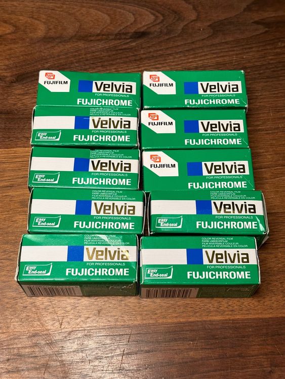 10x Fuji Velvia - 120 analog Filme | Kaufen auf Ricardo