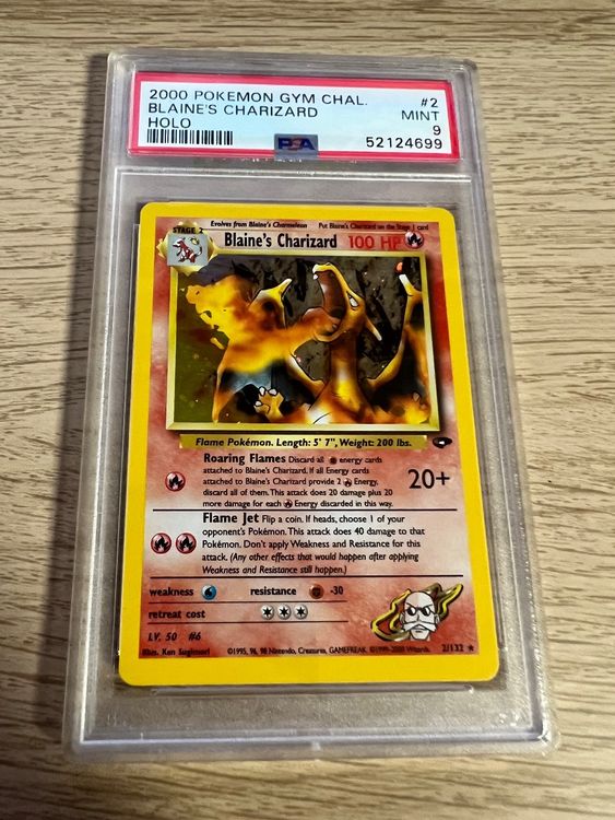 Blaine's Charizard gym challenge set PSA9 (Gebraucht) in Losone für CHF ...