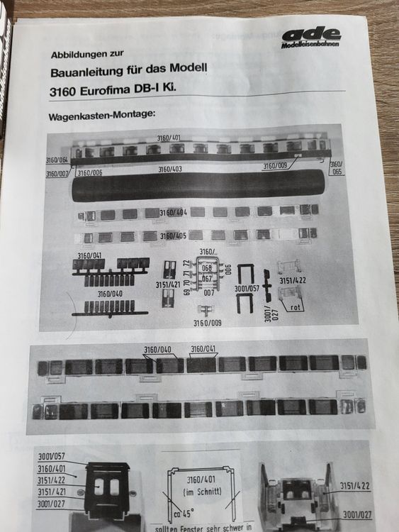 H0 ADE Modell Bausatz SNCF A Eurofima NEU ! (Neu und originalverpackt ...