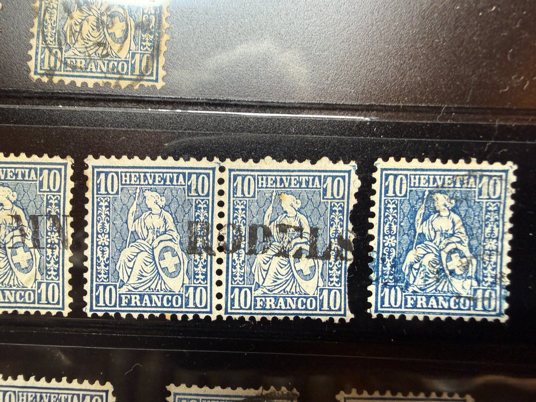 Aussergewöhnliches Lot Sitzende Helvetia 10 Rp. Zu. Nr. 31 (Gebraucht ...