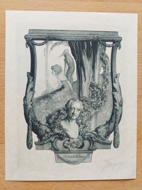 Exlibris Franz von Bayros - Heliogravur signiert (Gebraucht) in ...