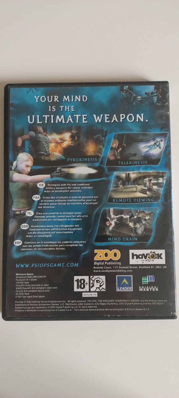 Psi-Ops: The Mindgate Conspiracy PC Game - DVD-ROM - Cool! (Gebraucht ...