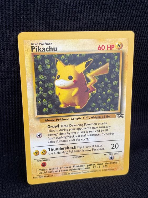 Pikachu Promo 1 Pokemon wotc vintage tcg black star (Gebraucht) in ...