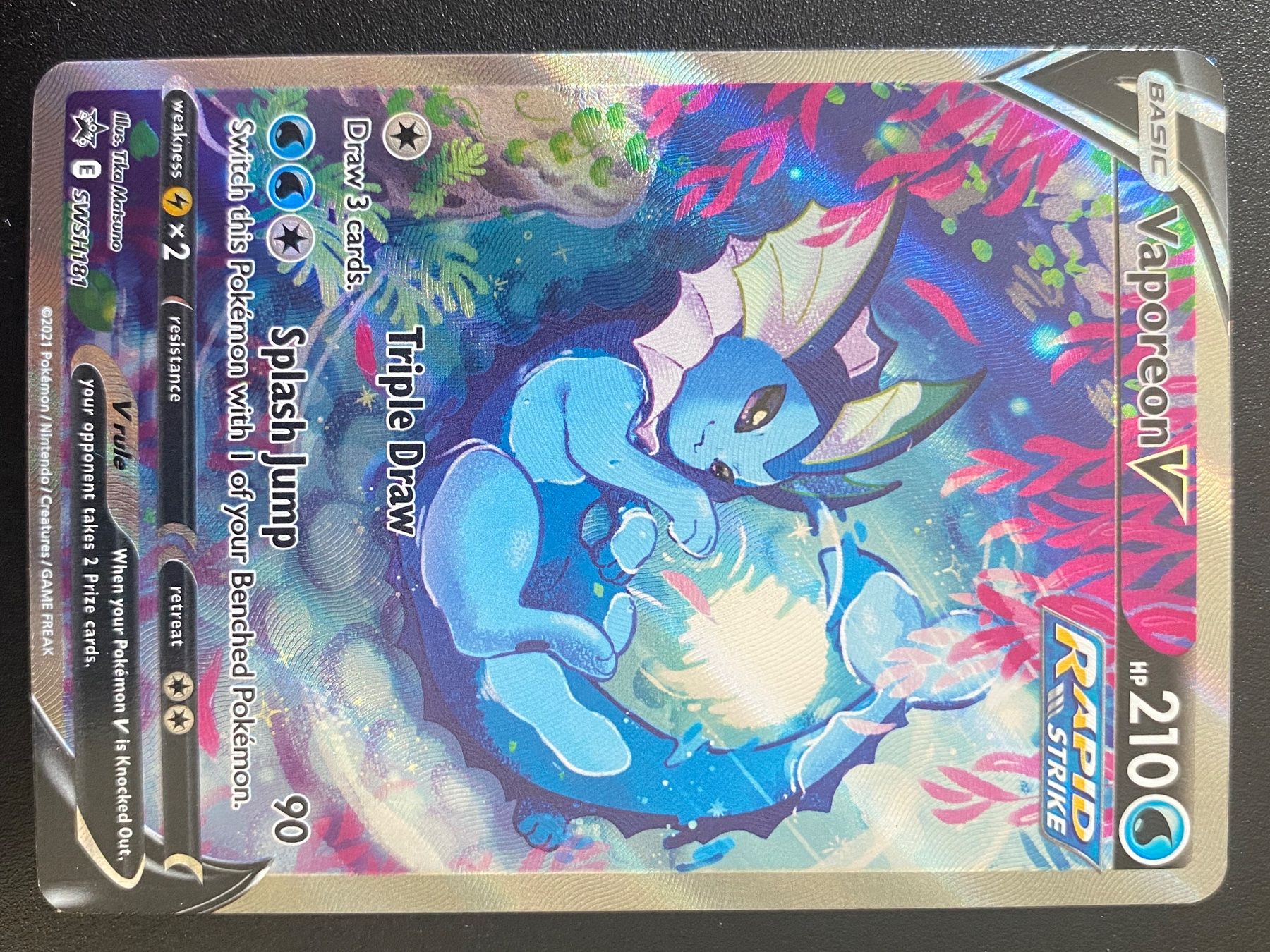 Vaporeon V (SWSH181) - SWSH Promos - NM+ - EN (Neu (gemäss Beschreibung ...