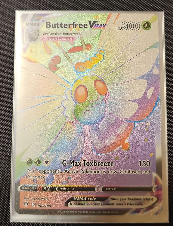 Pokémon Karte - Butterfree VMAX Rainbow Rare (Gebraucht) in Bremgarten ...