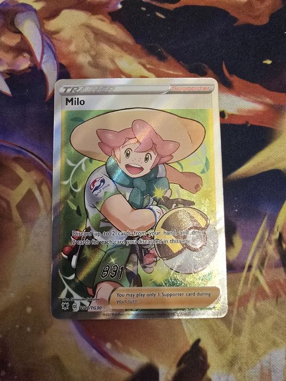 Carte Pokémon Milo TG30 Full Art Trainer - État neuf! (Neuf (Voir ...