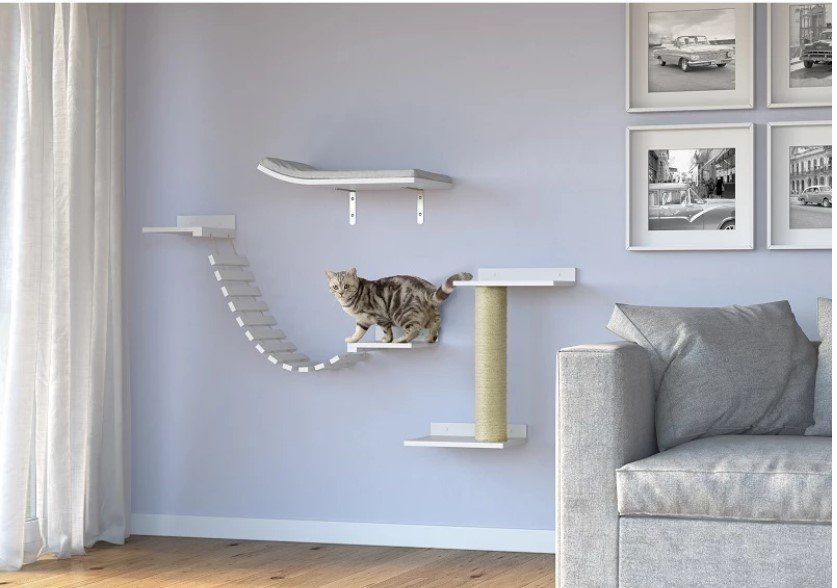 AniOne Katzen Wandkletter- und Kratz-Set (Neu (gemäss Beschreibung)) in ...