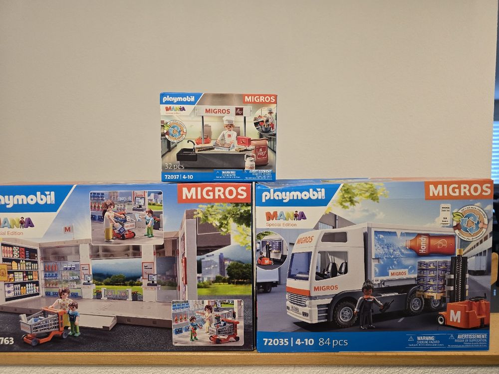 Playmobil Migros Mania Special Edition: 3 Sets! Neu! (Neu und ...