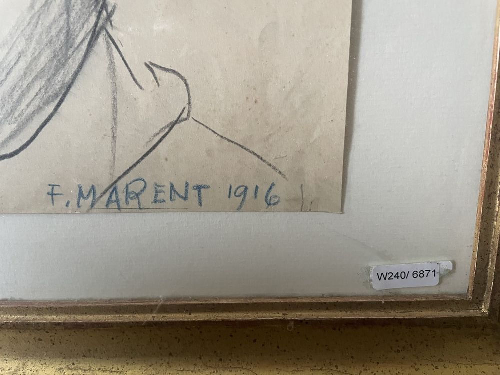 Original Marent Skizze Junger Mann (Neu (gemäss Beschreibung)) in ...