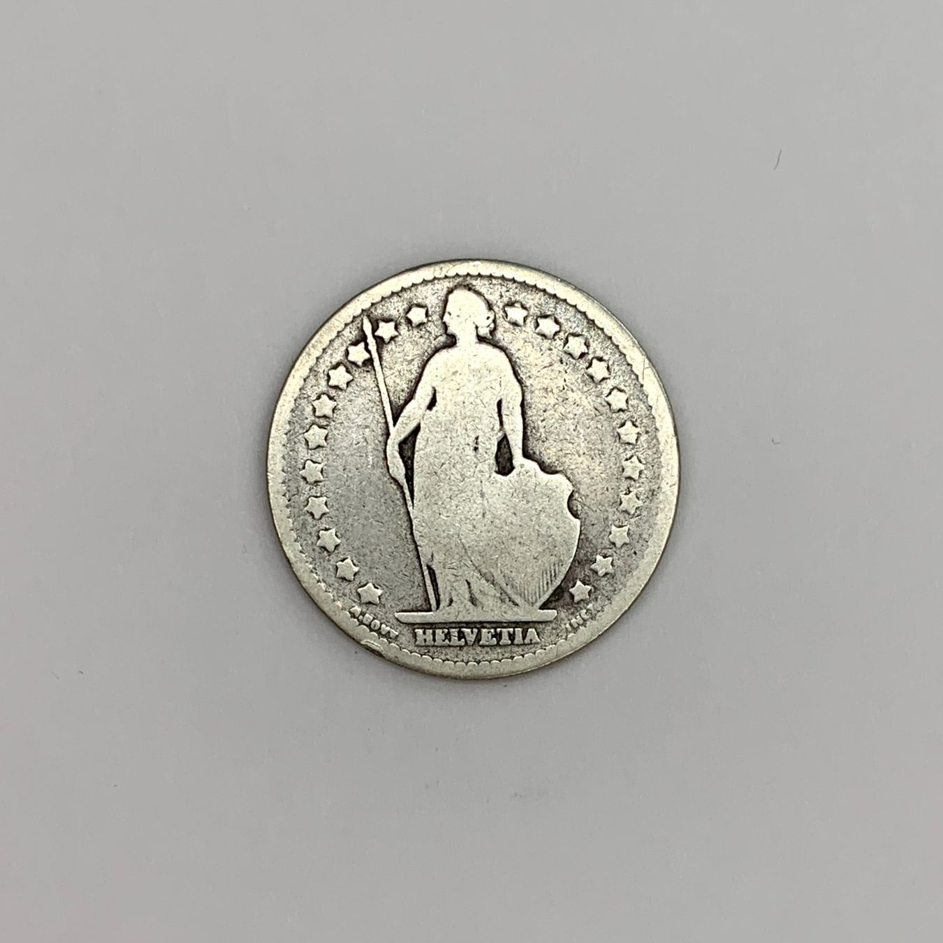 Switzerland 1 Francs 1876 Silver Coin – Helvetia (Gebraucht) in ...