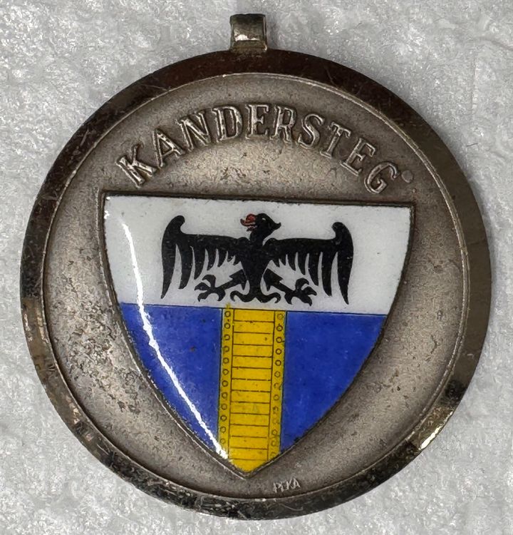 Kandersteg Medaille, mit Wappen aus Emaille, Selten! (Gebraucht) in ...