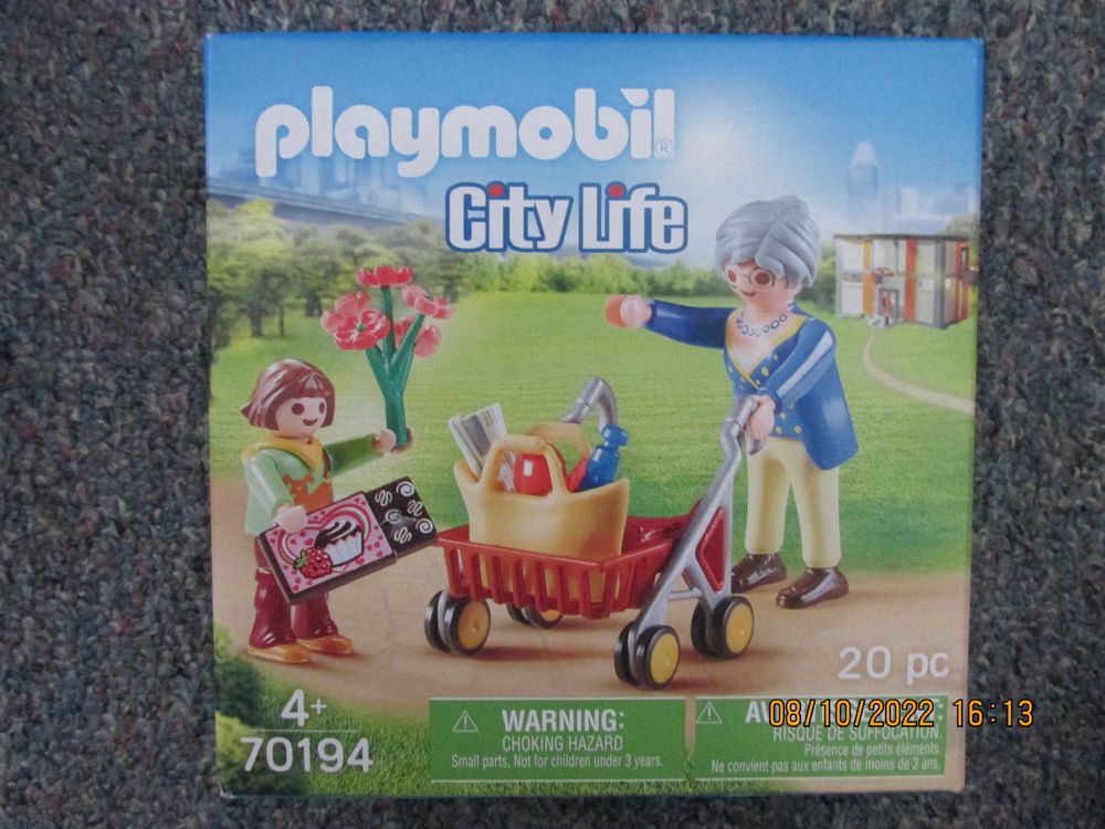 playmobil kind & grossmutter mit gehhilfe NEU (Neu und originalverpackt ...