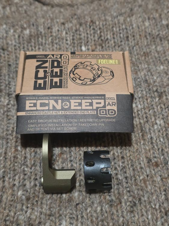 Strike Industries AR Enhanced Castle Nut & Extended End Plat (Neu ...
