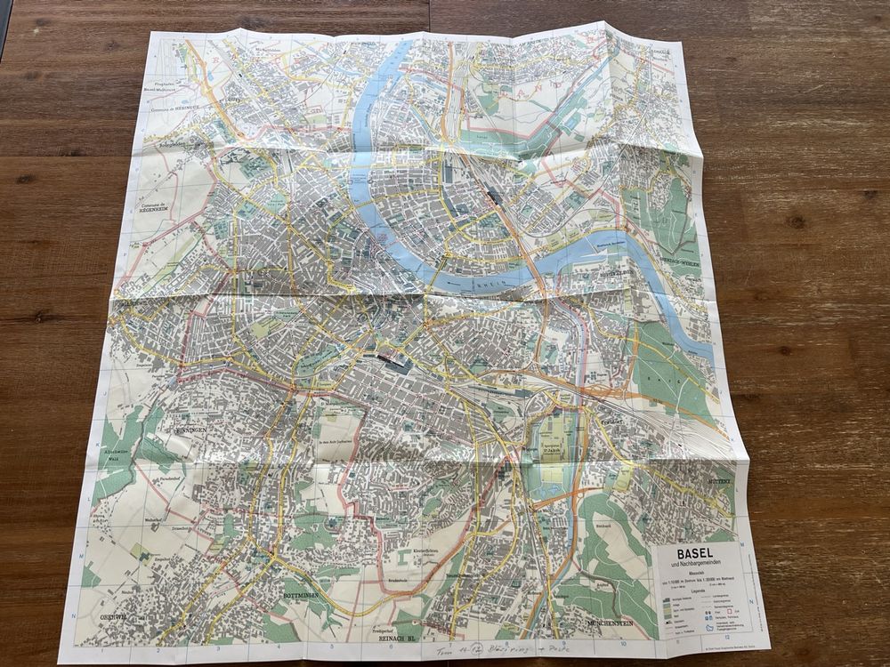 Carte vintage ville de Basel (Gebraucht) in Villars sur Glane für CHF ...