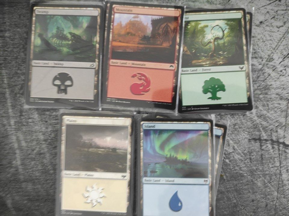 Magic: The Gathering MTG Magc The Gatherng Land Staton (400 Basc Lands ...