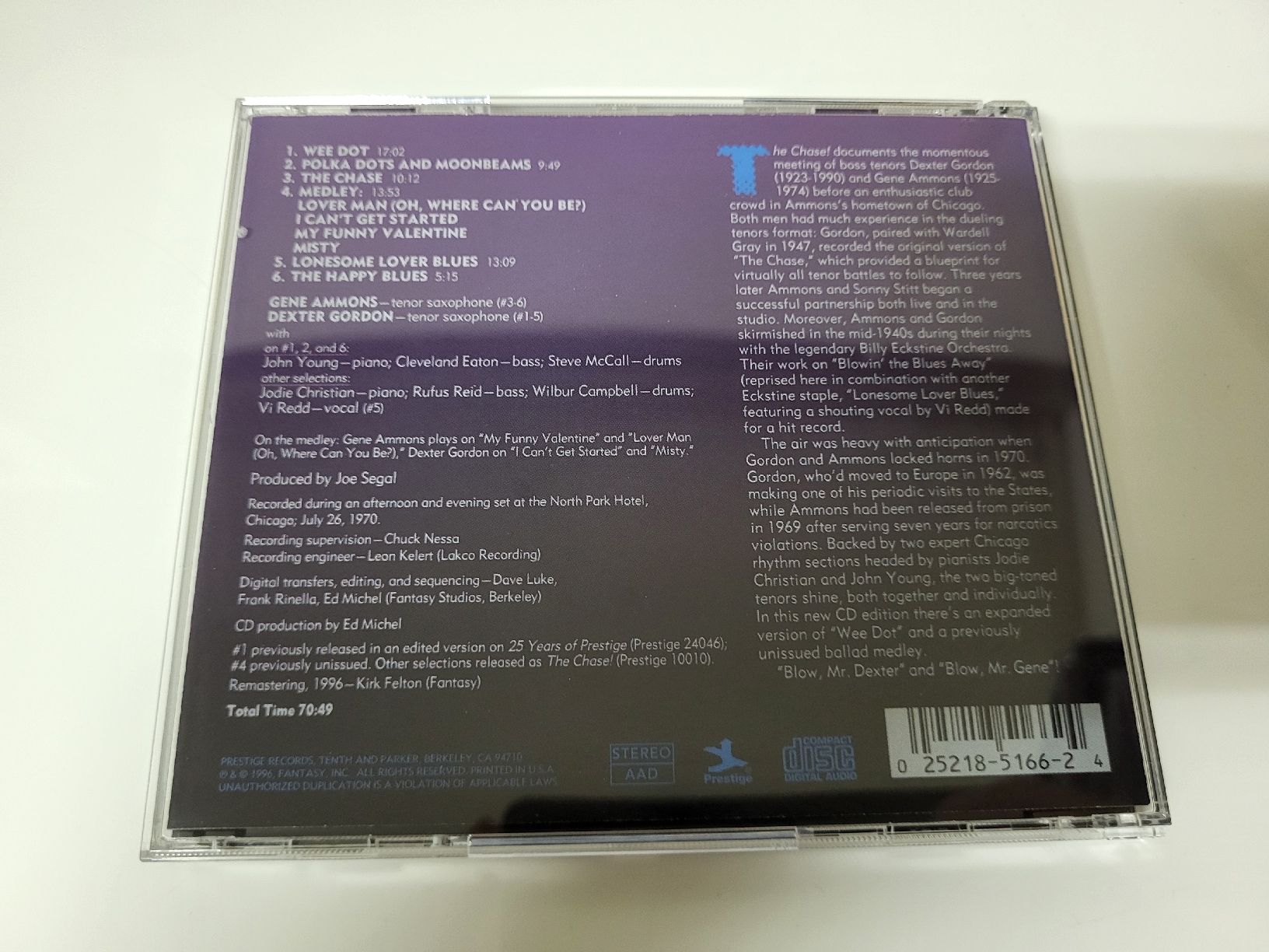 Gene Ammons & Dexter Gordon - The Chase! - CD - Jazz! (Neu (gemäss ...