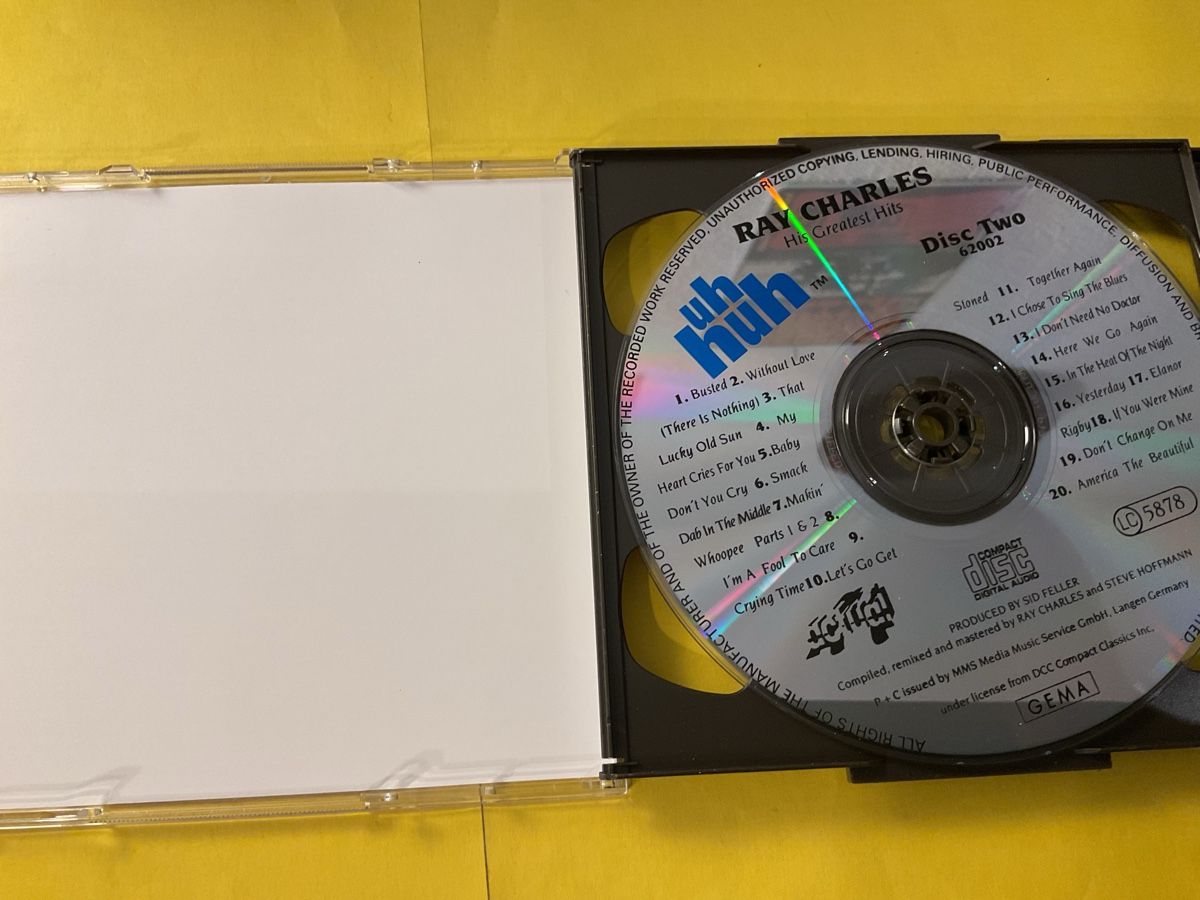 Ray Charles - His Greatest Hits - Doppel CD - Top Zustand! (Gebraucht ...