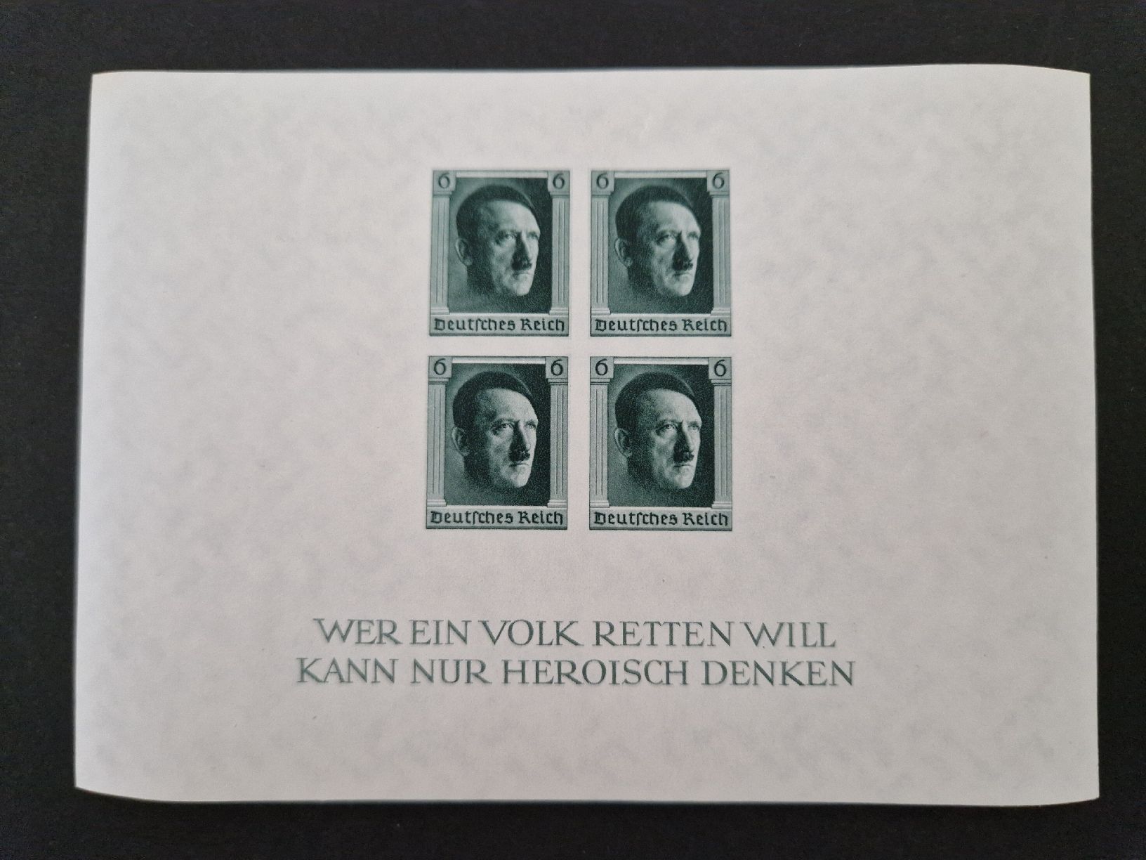 Deutsches Reich Briefmarken Adolf Hitler Block 8 1937 (Neu (gemäss ...