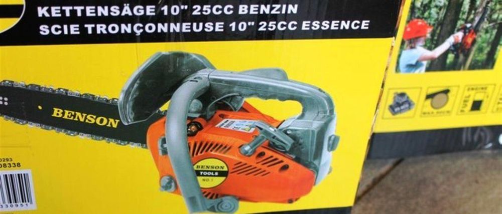 Kettensäge Blatt 25cm / 2-Takt-Benzinmotor 25,4ccm Aktion (Neu und ...