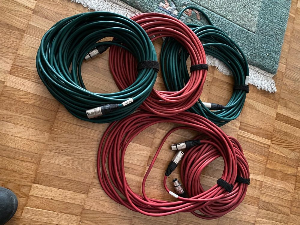 Neutrik XLR Kabel 3polig, 4x10, 1x20m (Defekt) in Reinach BL für CHF 51 ...