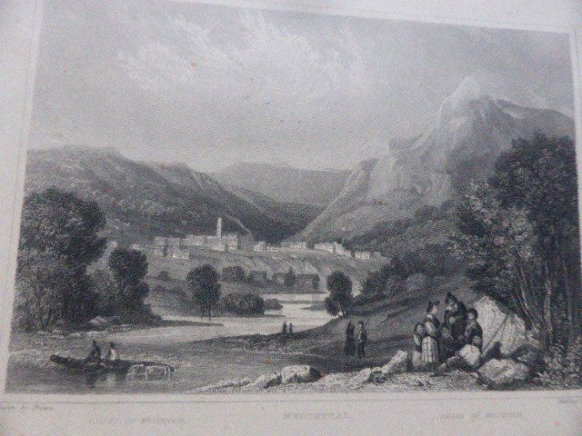 Melchtal,OW,Brown,Harling,Dorf,Leute,Stahlstich,1838 (Gebraucht) in ...
