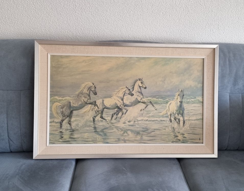 Schönes Bild mit Pferden | Kaufen auf Ricardo