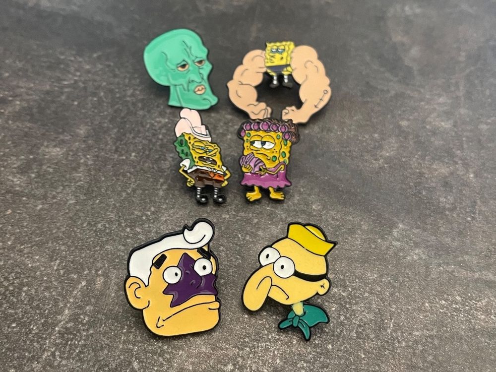 Spongebob Pin Sammlung 6 Stücke (Gebraucht) in Biel/Bienne für CHF 6 ...