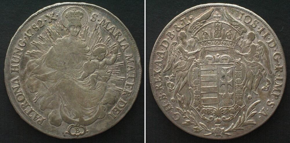 RDR - UNGARN Taler 1782 B, Kremnitz, JOSEPH II. Silber (Gebraucht) in ...