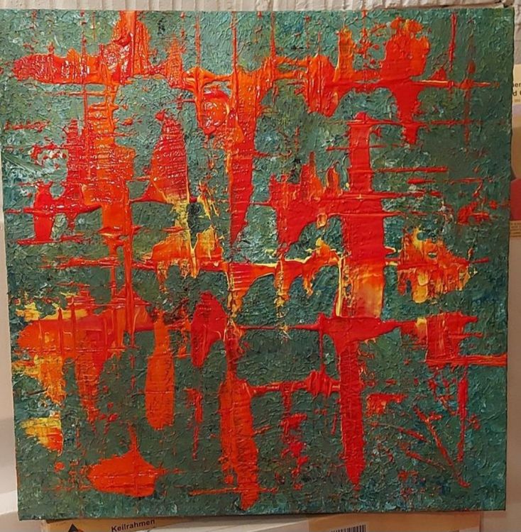 Gemälde Abstrakte Kunst von mir Gemalt 40×40 (Gebraucht) in Riehen für CHF 20 – mit Lieferung ...