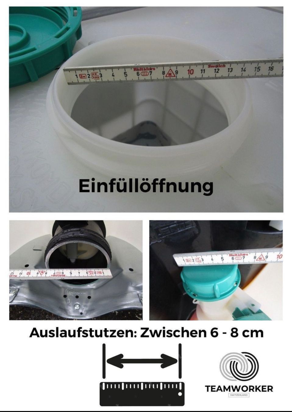 IBC 1000 Liter Tank „wie Neu“ nur einmal organisch befüllt (Neu (gemäss Beschreibung)) in ...