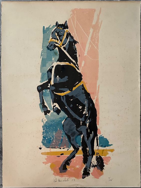Budner Pferde Rennen Litho.Unl Sig (Gebraucht) in Hochdorf für CHF 5 ...