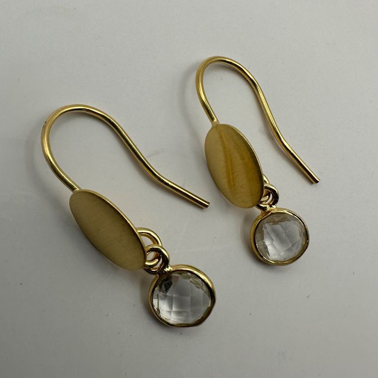 Sterling Silber 925 Ohrringen mit Bergkristal (Neu (gemäss Beschreibung ...