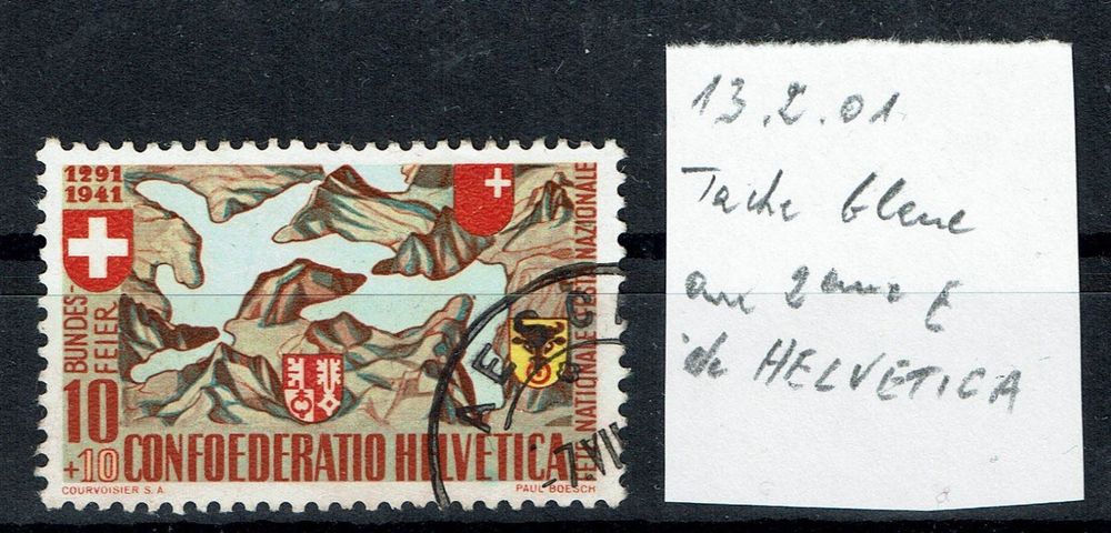 VAR/Pro Patria B13 oblit. variété 2.01 | Kaufen auf Ricardo