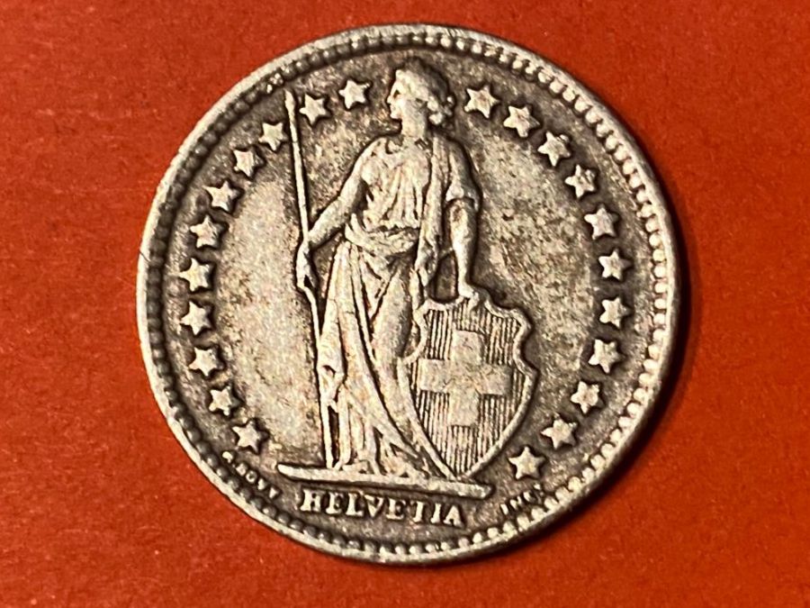 50 Rappen oder 1/2 Fr.1937 B 2 ( Silber ) Auflage Nur 1 Mio (Gebraucht ...