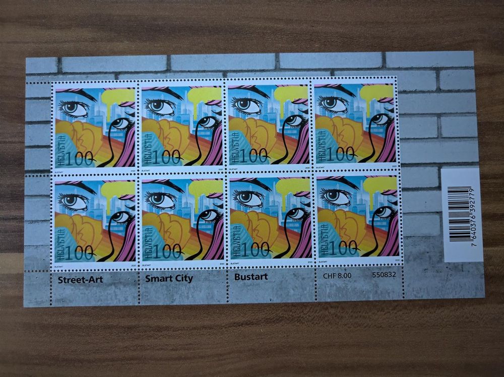 Kleinbogen Street-Art Bustart Postfrisch (Neu (gemäss Beschreibung)) in Rickenbach SO für CHF 13 ...