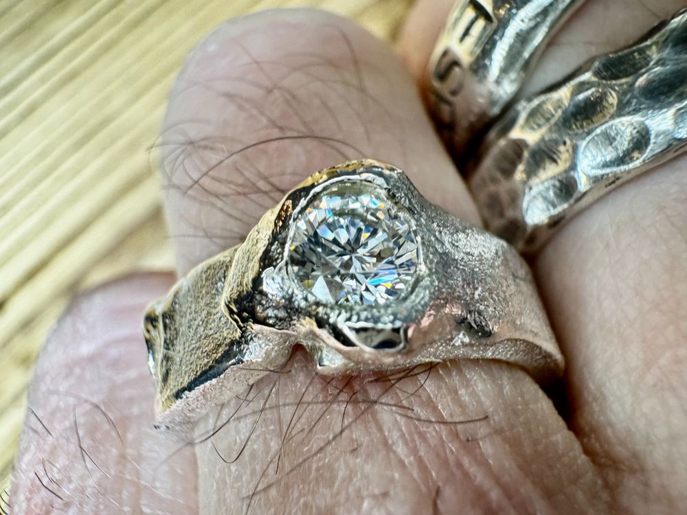 NEUER RING "THE ROCK" Silber Unikat - Goldschmied (Neu und ...