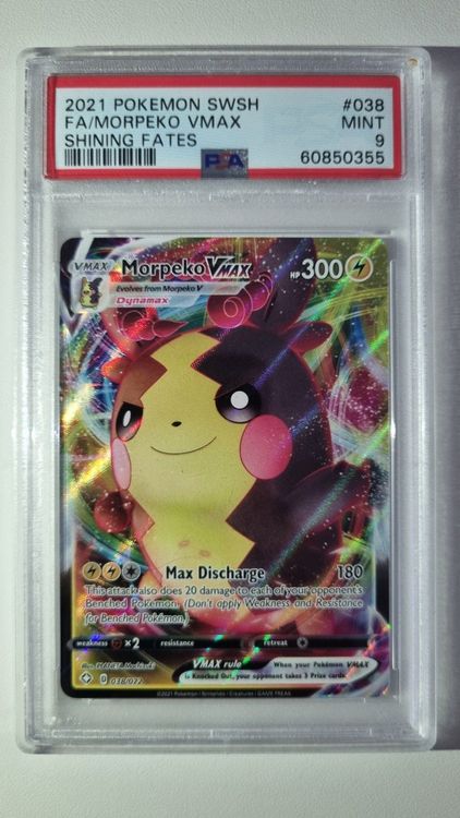 PSA 9 MINT, Morpeko VMAX Full ART Shining Fates 2021 (Gebraucht) in ...