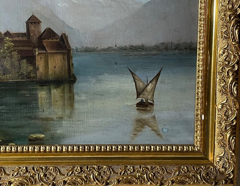 Antike Veduten See Anblick Gemälde (Gebraucht) in Root für CHF 55 – mit Lieferung auf Ricardo kaufen