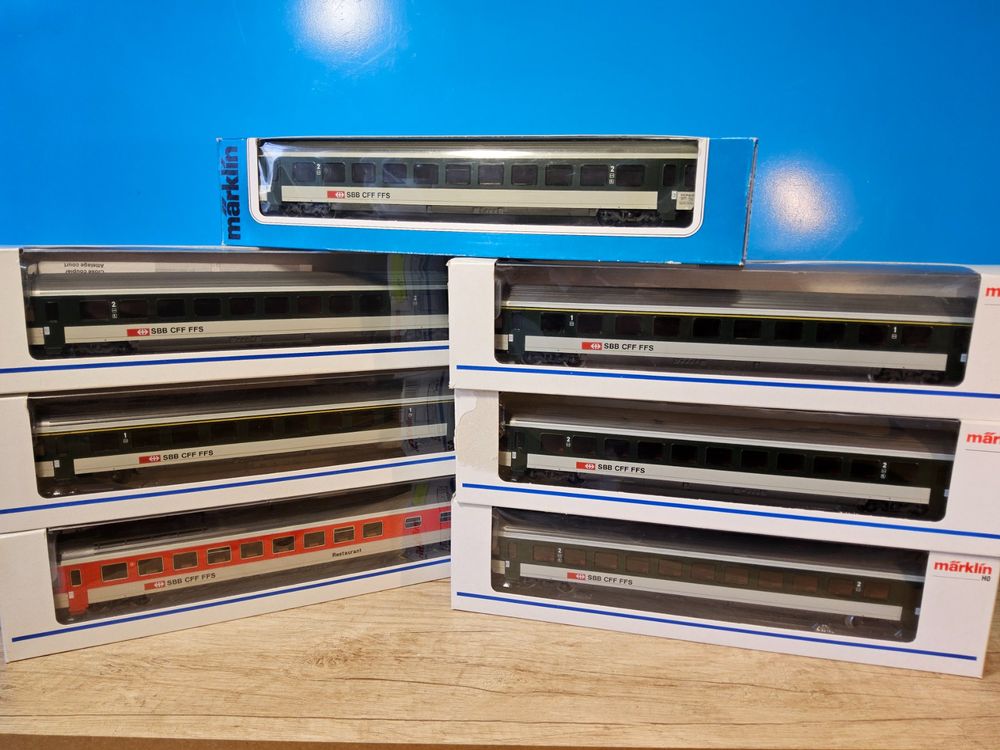 Märklin __ 7 teiliger SBB Schnellzug _ Pendelzug __ Spur H0 (Gebraucht) in Uerikon für CHF 325 ...