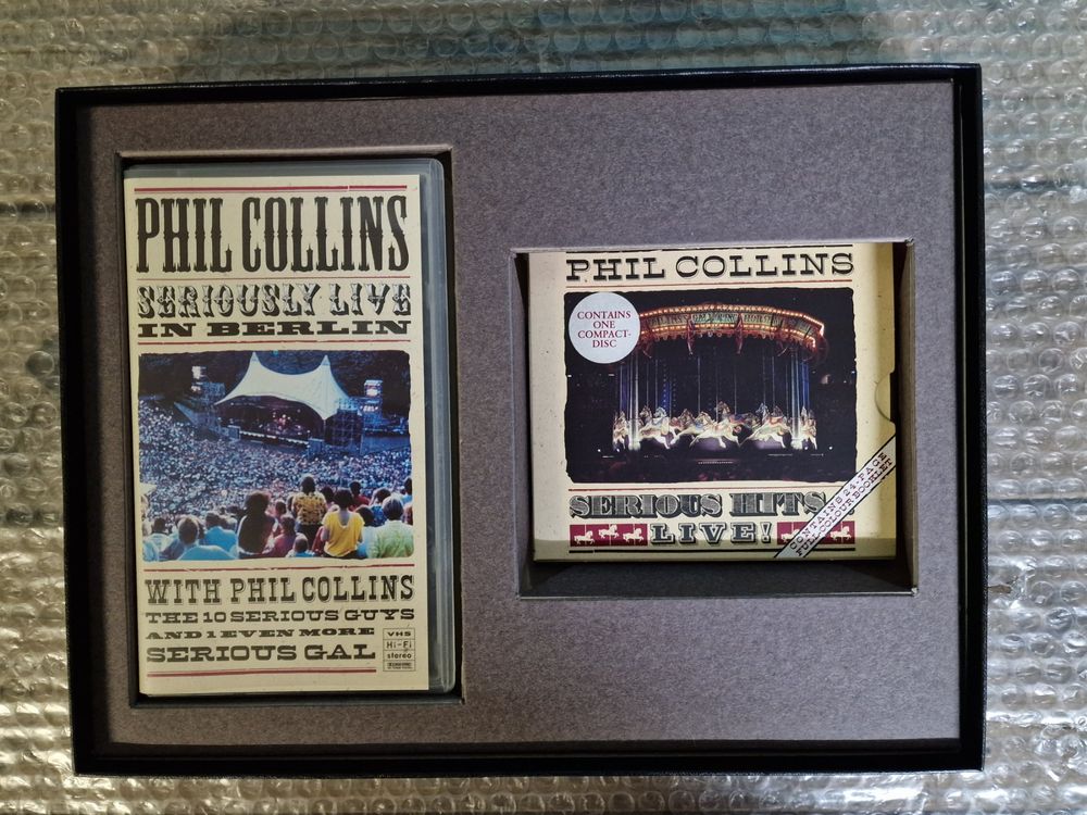 Phil Collins Box, CD+VHS+Heft – Serious Hits...Live! (Gebraucht) in ...