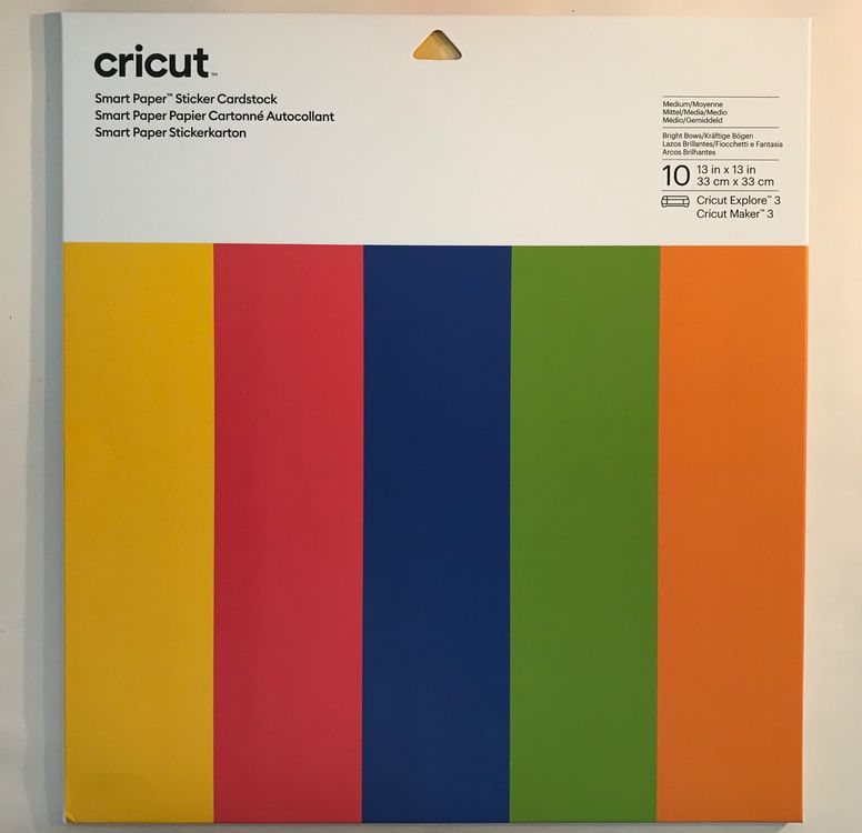 Cricut Smart Paper Cardstock Stickerkarton - 5 Farben | Kaufen auf Ricardo