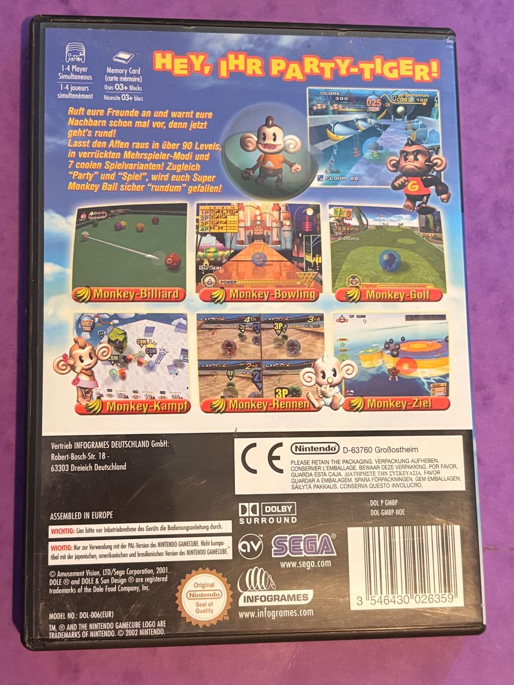 Super Monkey Ball (Deutsch) - Nintendo Gamecube (Gebraucht) in ...